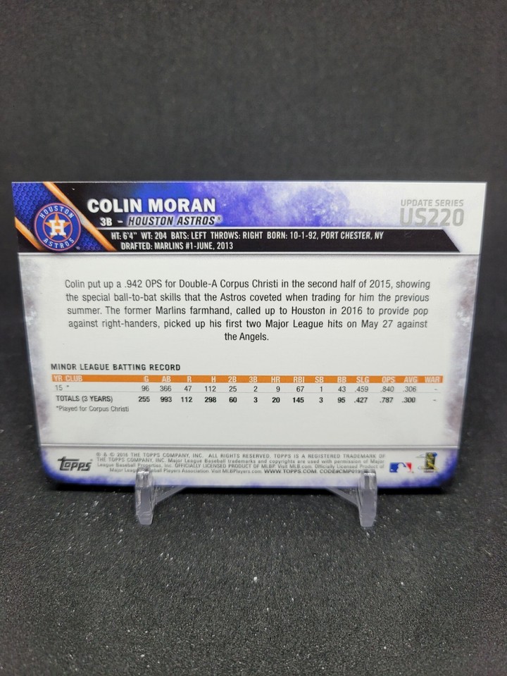 Colin Moran 2016 Topps Update Series RC ROOKIE US220 | eBay