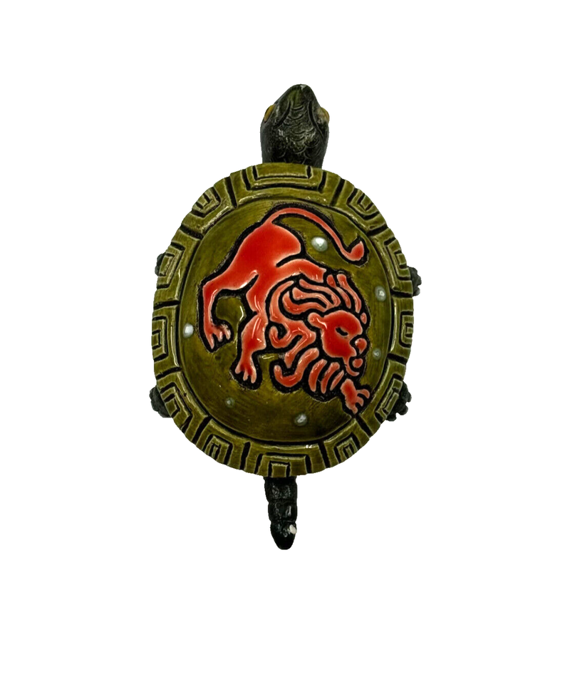 Vintage Ceramic Wiggly Green Turtle Collectible Leo Zodiac Sign LEPS ...