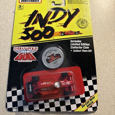 MATCHBOX INDY 500 Arie Luyendyk Target INDY CAR Indy 500 AJ Foyt COIN ...
