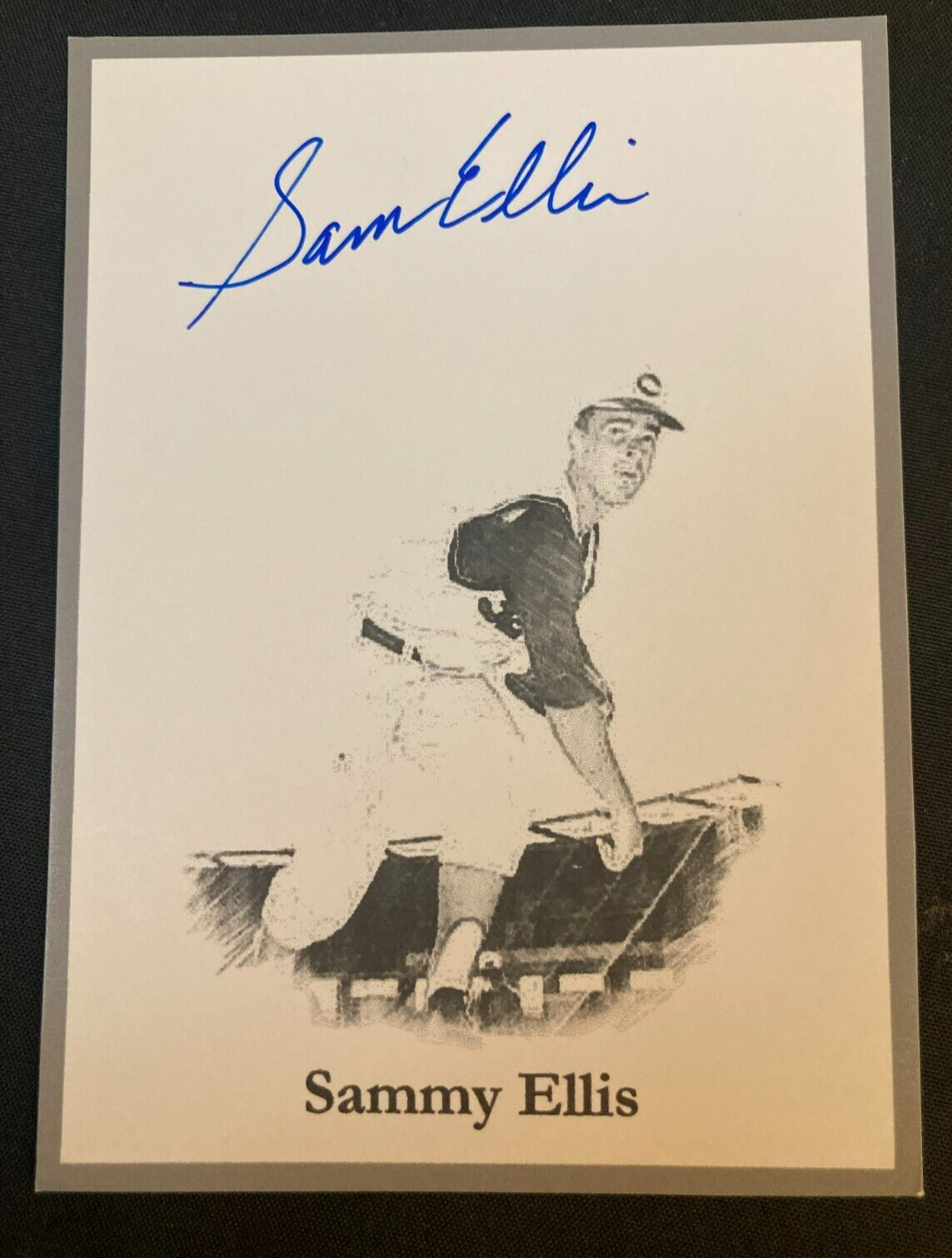 Sam Sammy Ellis Cincinnati Reds Signed Autograph Postcard Photo All ...