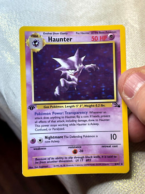 Pokémon TCG Haunter Fossil 6/62 Holo 1st Edition Holo LP Rare | eBay