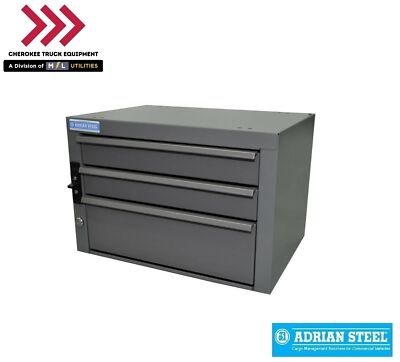 Adrian Steel 919, 3-Drawer Unit w/ Lock | Gray | Vintage Part ...