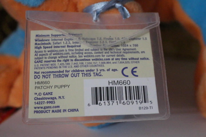 WEBKINZ PATCHY PUPPY.COMES WITH SEALED/UNUSED CODE/TAG-NICE GIFT | eBay