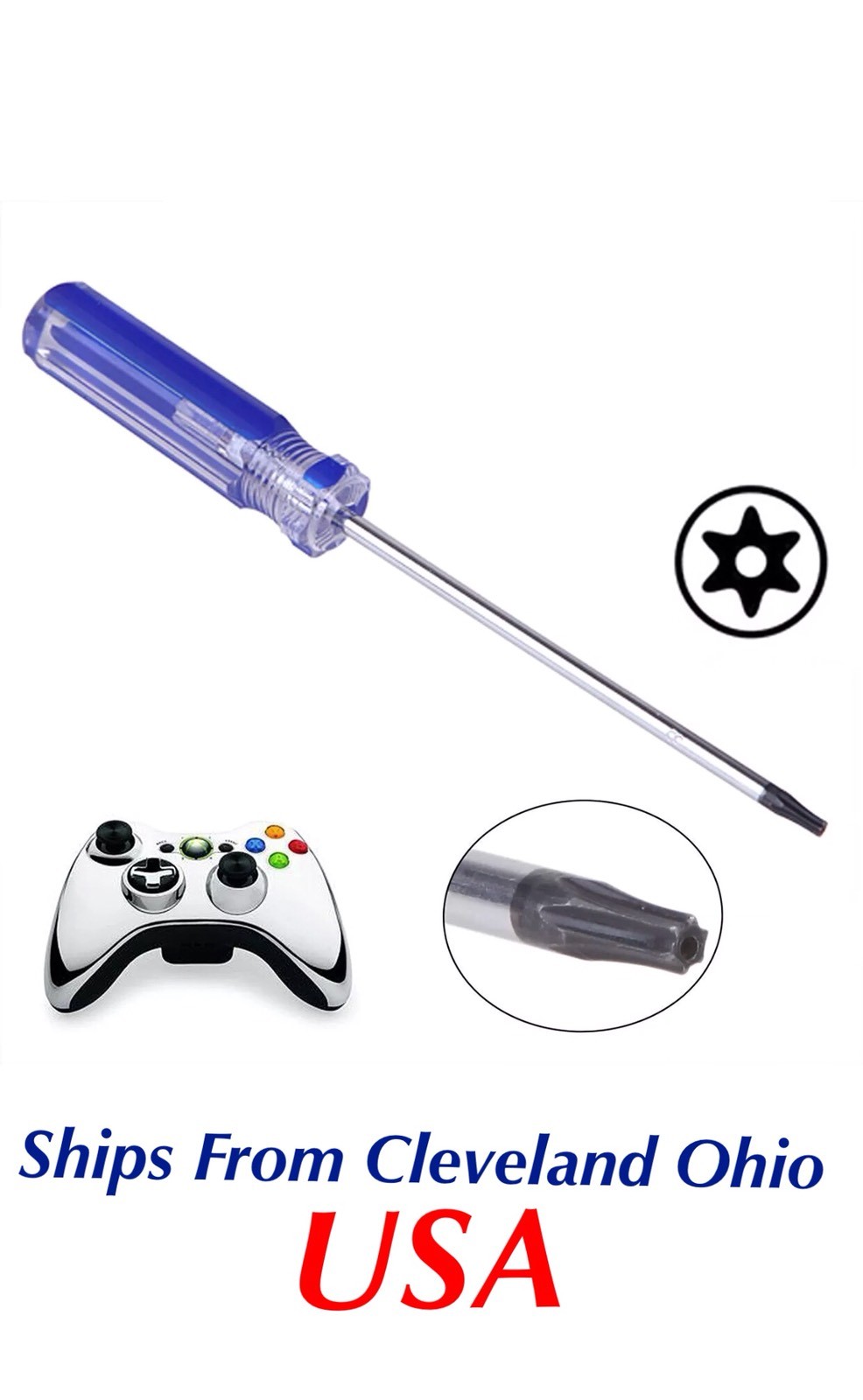 Tamper Resistant T8H TS8 Torx security Screwdriver for Xbox 360 and ...