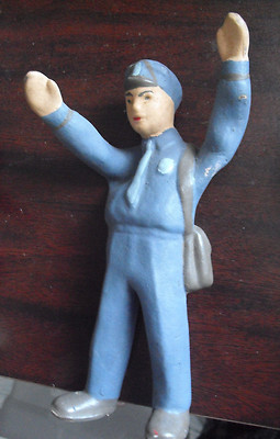 Vintage Rubber Hand Painted Mailman Figurine 6" Tall | eBay