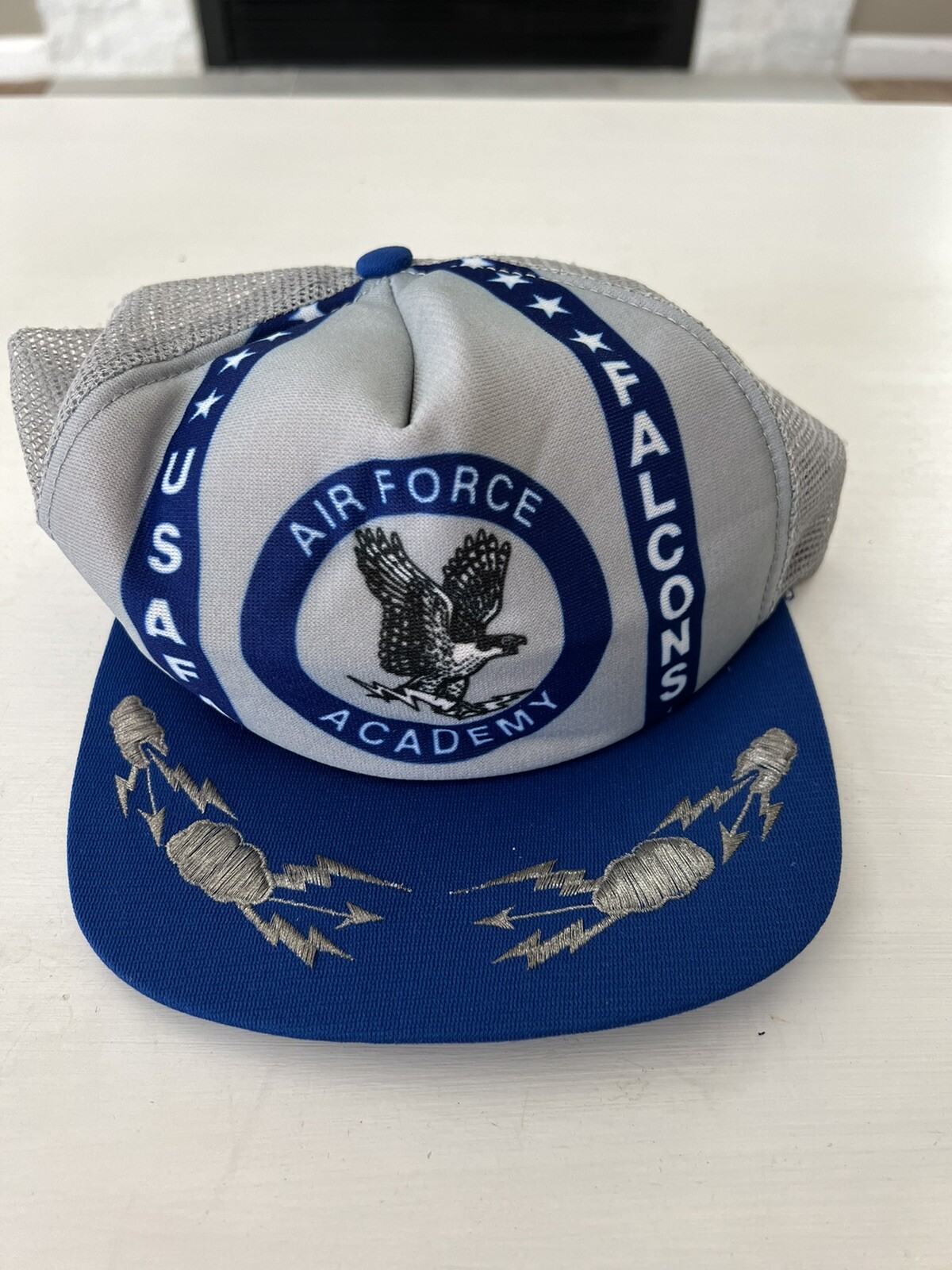Vintage US Air Force Academy HAT CAP Mesh Snapback Pr… - Gem
