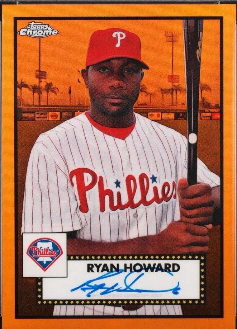 2021 Topps Chrome Platinum Anniversary - Autographs Ryan Howard #PA-RHO ...