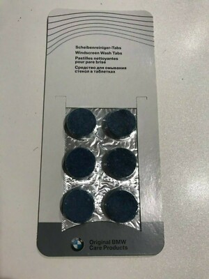BMW Car Care Windscreen Screen Wash Tabs x6 New Genuine 83122298202 ...