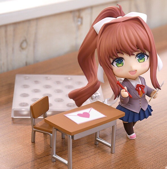 Doki Doki Literature Club Monika Nendoroid Poseable Figure Japan Anime ...