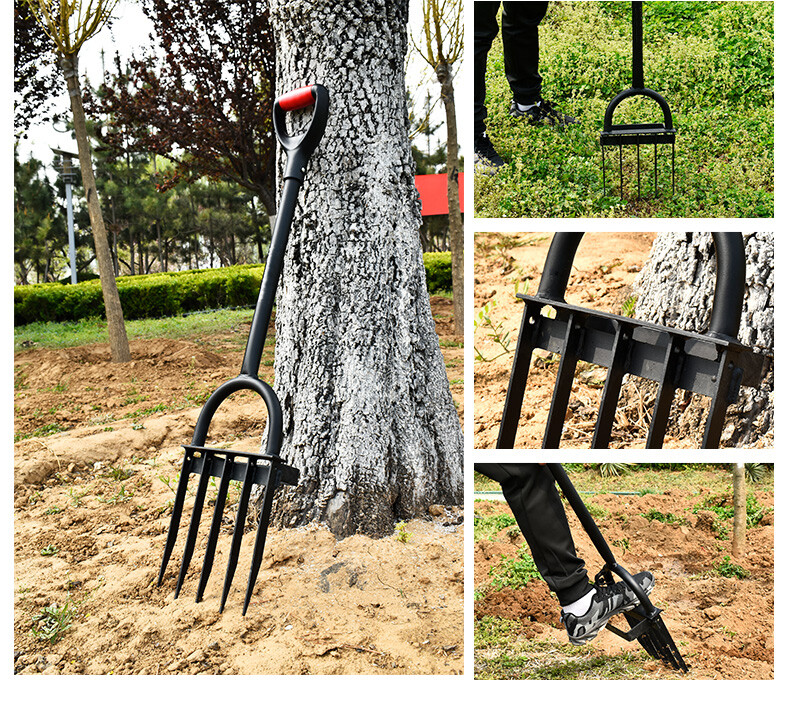 5 Tine Compact Fork garden tools gardening grass nature backyard AU ...