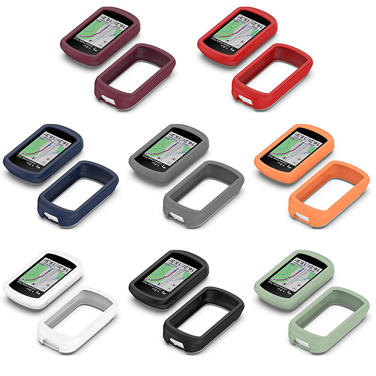 Protective Case Bicycle Stopwatch Silicone Case for Garmin Explore2 ...
