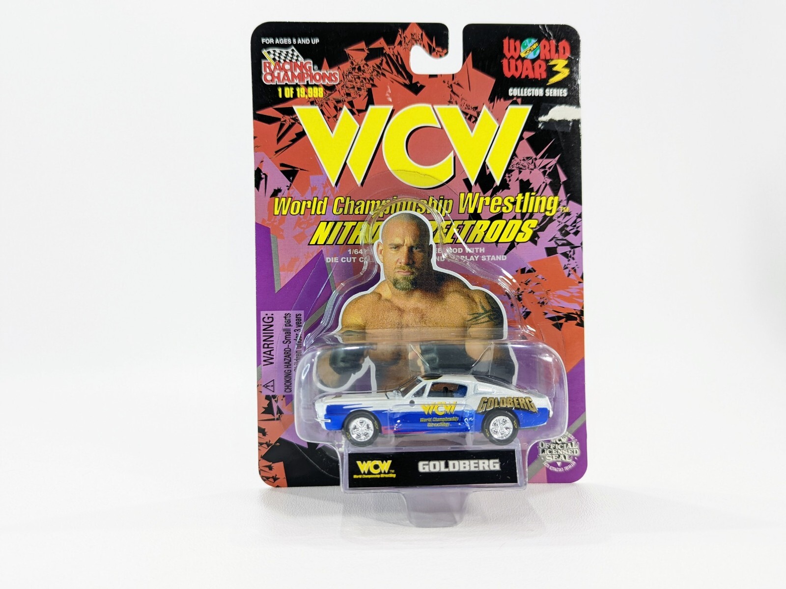 GOLDBERG WCW 1998 Racing Champions Nitro-Streetrods 1:64 Car NEW BILL ...