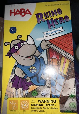 HABA Rhino Hero A Heroic Stacking Card Game for Ages 5 and Up | eBay