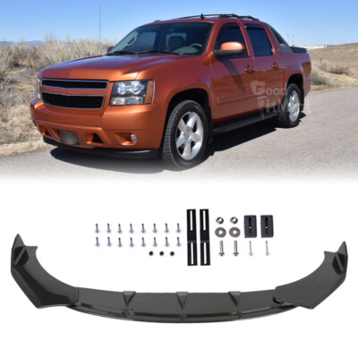 Fo Chevy Avalanche 07-13 Front Bumper Lip Spoiler Splitter ABS Glossy ...