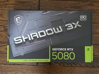 **BOX ONLY** MSI RTX 5080 Shadow 3X OC Edition Graphics Card Box | eBay