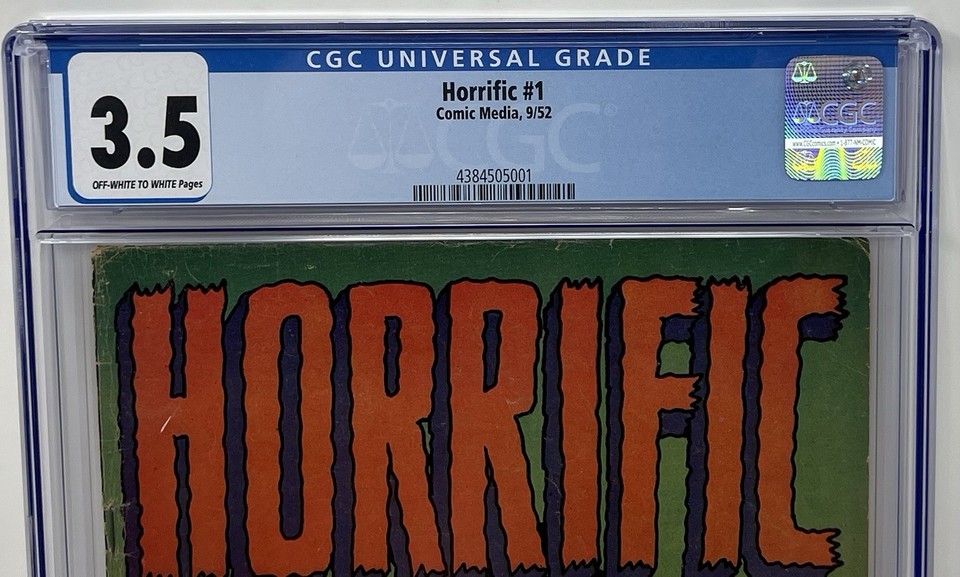 Horrific #1 CGC 3.5 - Comic Media 1952 Pre-Code Horror | eBay