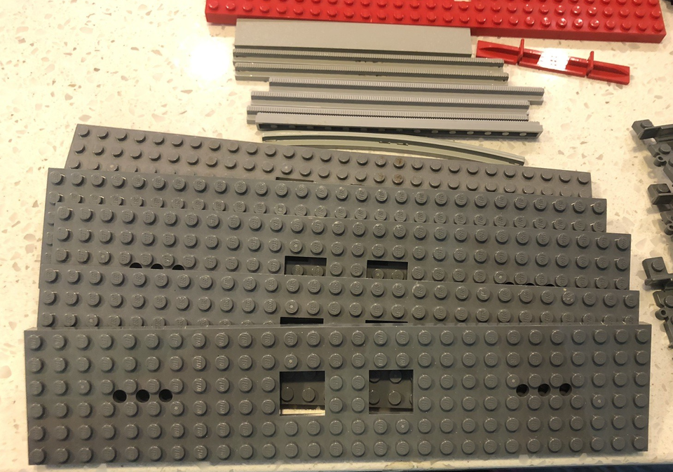 Lego Train Parts Lot Tracks, wheels, buffers, bases, sleepers, Ram ...