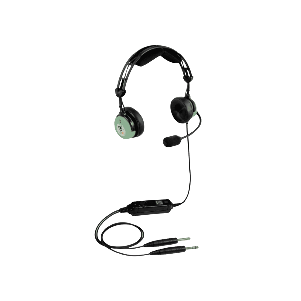 David Clark Aviation Headset DC JET-X 43107G-01, Ultra Light 4.5oz Dual ...