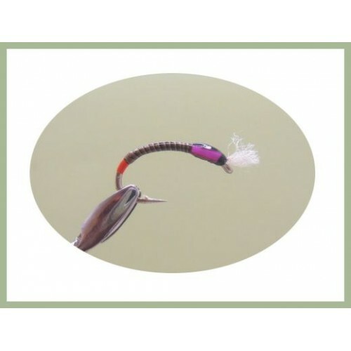 8 Pink Cheek Epoxy Buzzers, mixed size 10/12/14 Trout Flies, Breathers ...