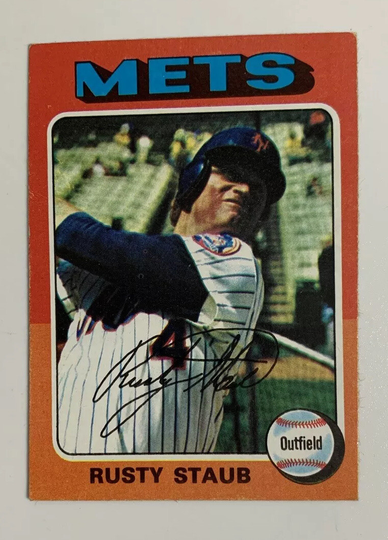 1975 Rusty Staub # 90 Topps Baseball Card New York Mets NY | eBay