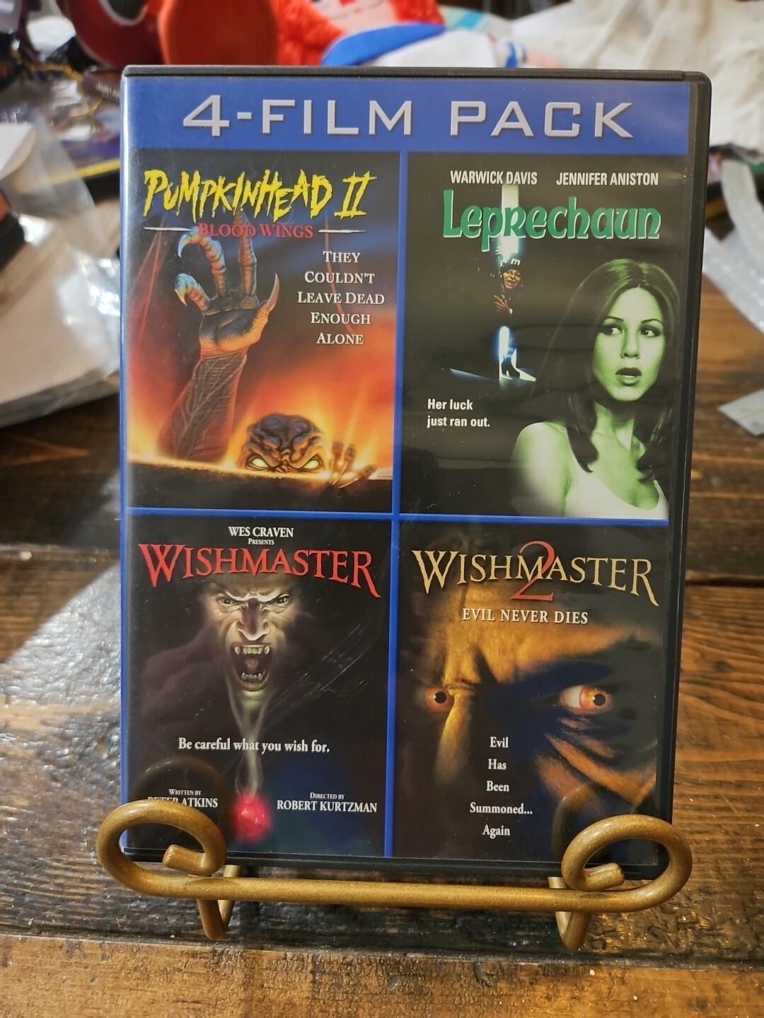 4 Film Pack - Pumpkinhead 2 / Leprechaun / Wishmaster / Wishmaster 2 ...