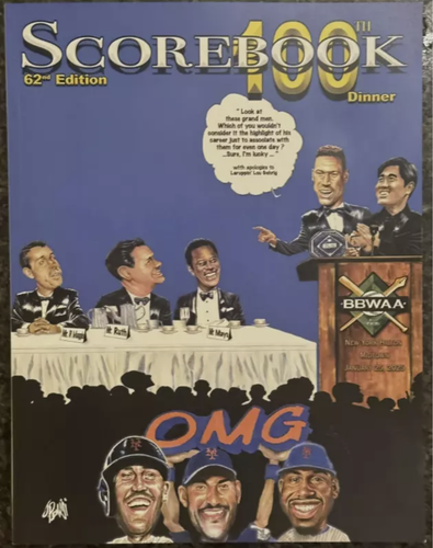 2025 NY BBWAA Chapter 100th Annual Dinner 62nd Ed. Scorebook Skenes ...