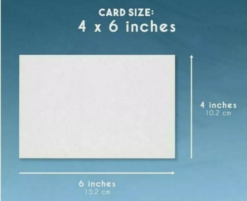Heavyweight White Cardstock Index Card 120lb 300GSM Paper Premium Qty ...