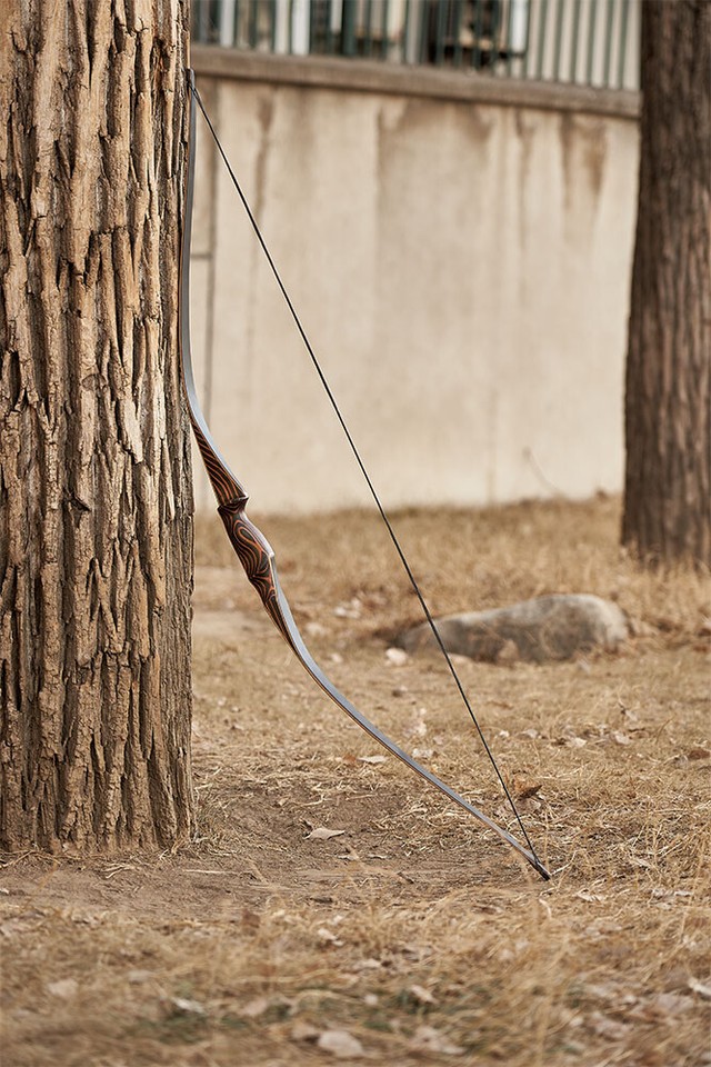 54" Archery Wooden Bow 20-70lb Traditional Longbow Recurve Bow Hunting ...