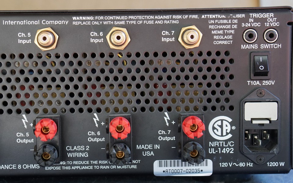 JBL AVA7 Performance Series 7 Channel Power Amplifier TESTED WORKING ...