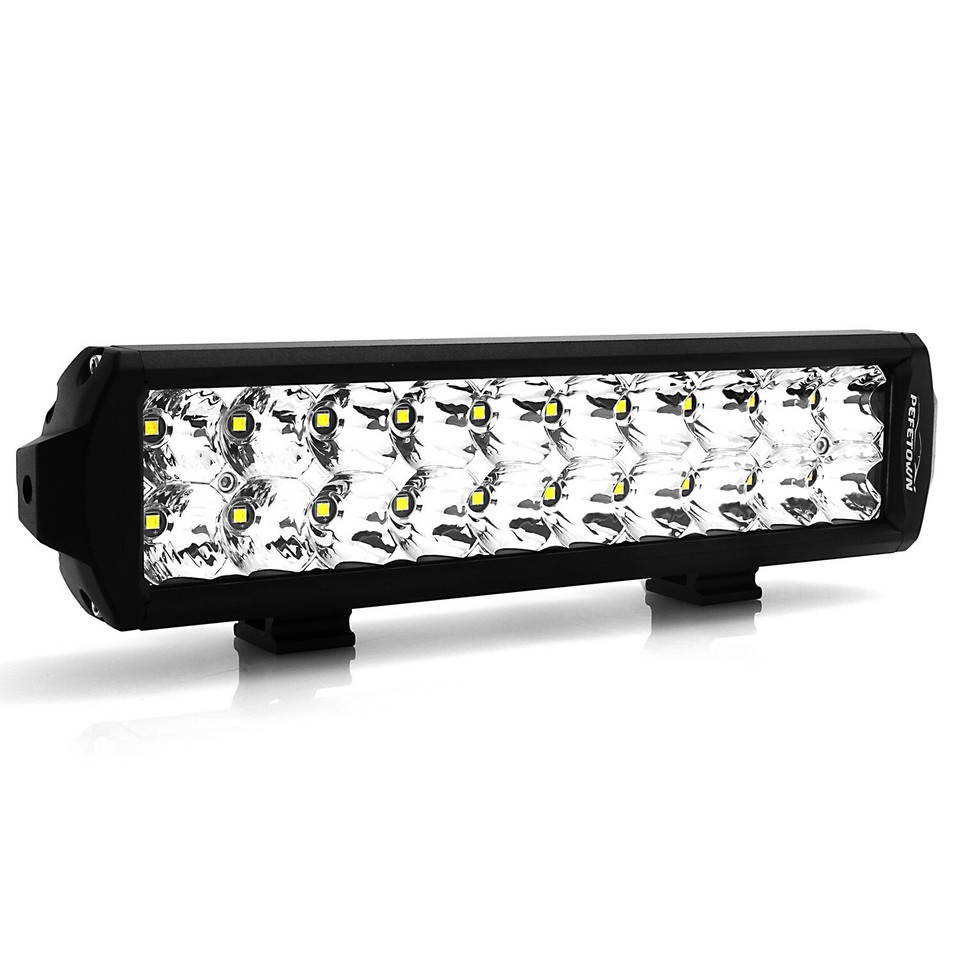12 inch LED Work Light Bar Combo Offroad SUV Car 4WD Truck Van Boat ...