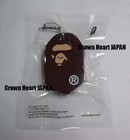 A BATHING APE BAPE APE HEAD Keychain Key Holder Brown Auth | eBay