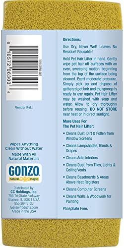 Gonzo Pet Hair Remover - 2 Pack - Lift and Remove Dog, Cat and Other ...