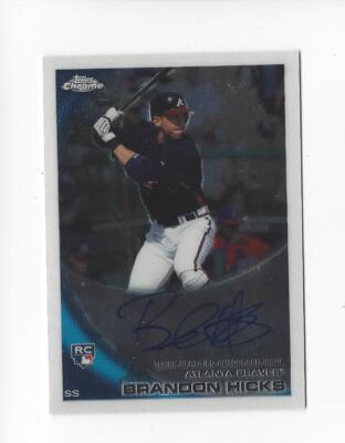 2010 Topps Chrome #197 Brandon Hicks Rookie AUTOGRAPH Braves | eBay