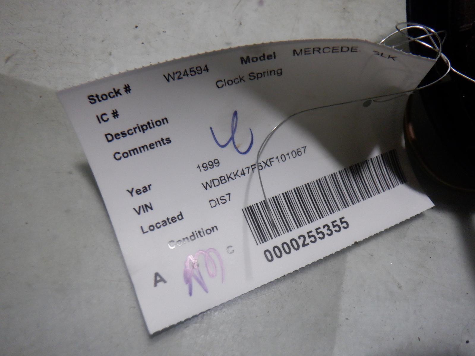 99 MERCEDES SLK230 Clock Spring | eBay