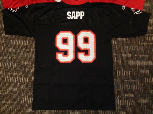 NWT WARREN SAPP #99 TAMPA BAY BUCCANEERS REEBOK BLACK NFL GAME FOOTBALL ...