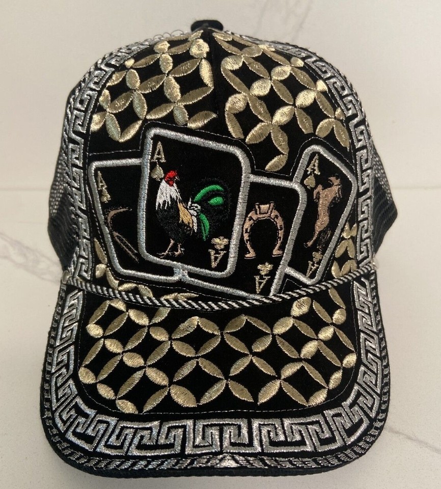 Silver Color Plated Hat Artisanal MeshBack Gris Gorra Artesanal ...