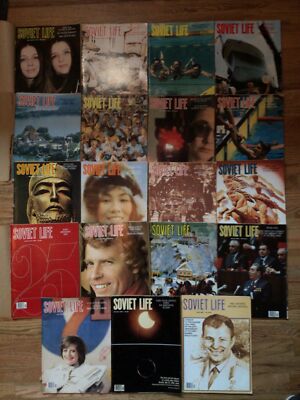 HUGE Lot Of Soviet Life Magazine Vintage Collectors 1979 1980 1981 (19x ...