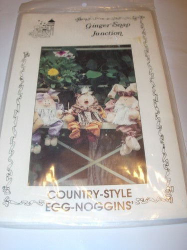 new CRAFTS ginger snap junction egg noggins stuffed animal doll Sewing ...