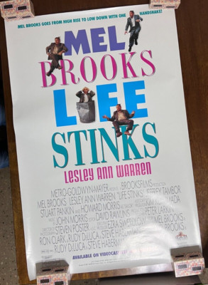 ROLLED LIFE STINKS 1991 DVD/VHS RELEASE MOVIE POSTER 24x36 MEL BROOKS ...