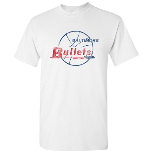 Baltimore Bullets UGP Classics Basic Cotton T-Shirt - White | eBay