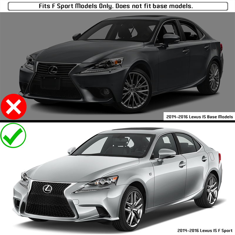 For Lexus IS250 IS350 IS200T F-Sport Style JDM Carbon Front Bumper Lip ...