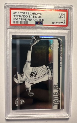 2019 Topps Chrome FERNANDO TATIS JR Negative Refractor RC Rookie #203 ...