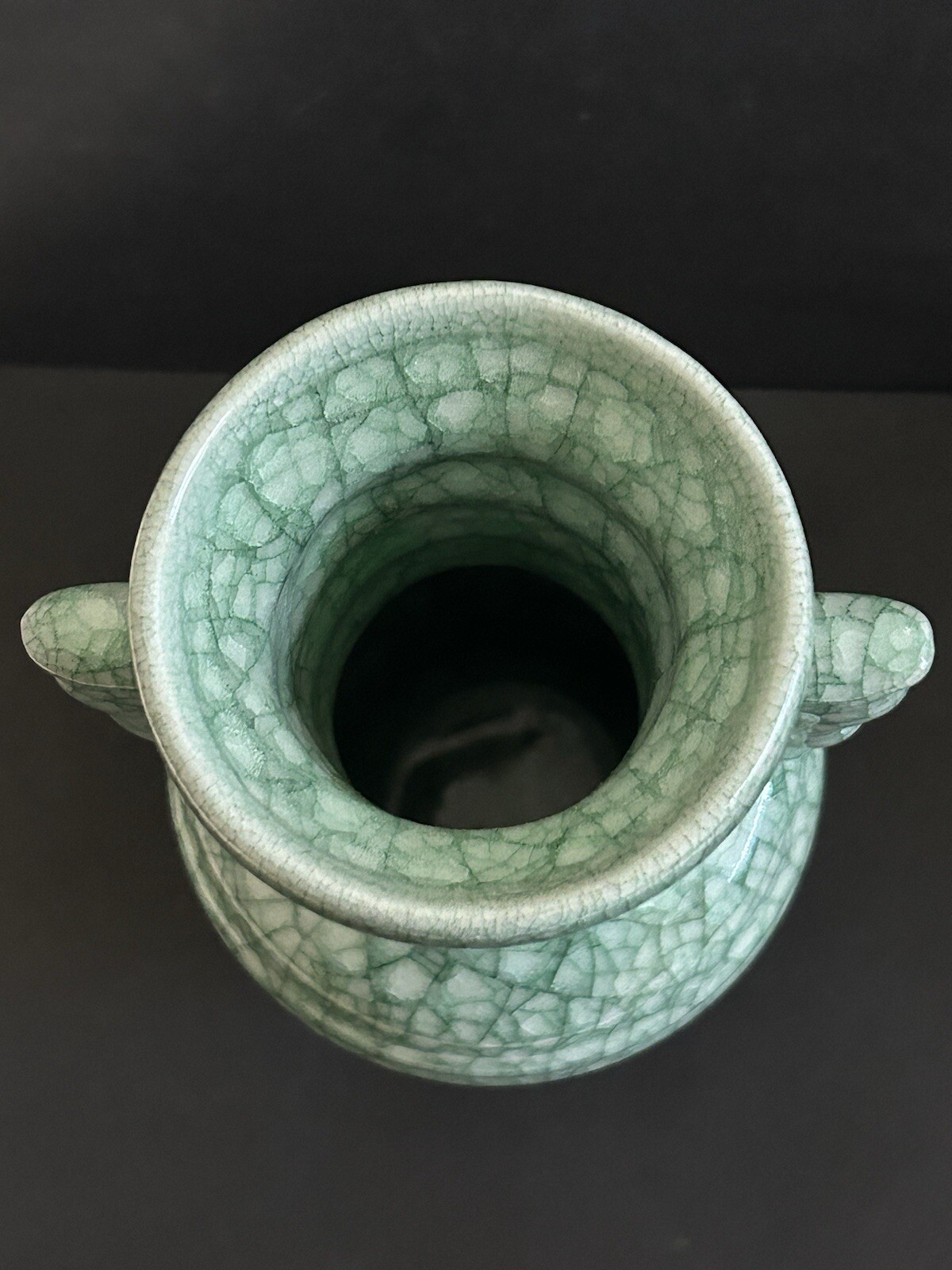 Vintage Home Decorative Flower Vase Green Crack Ceramic Vases | eBay