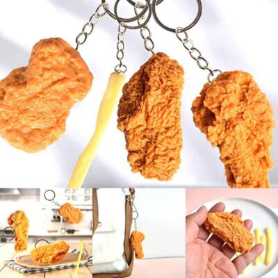 Chicken Nugget Keyring - Joke Funny Novelty Keychain Birthday Gift ...