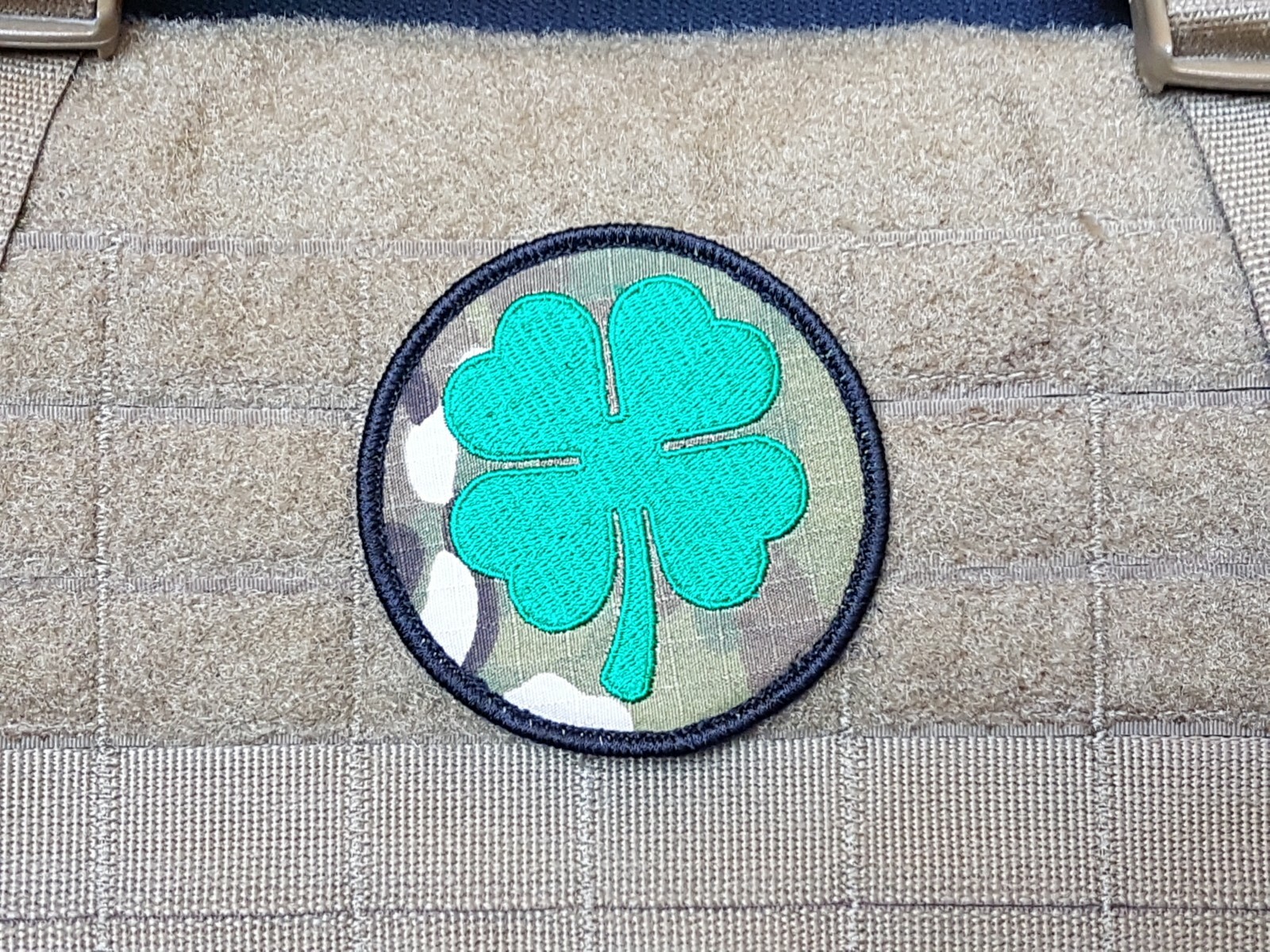 Irish 4 Leaf Clover, Airsoft Gelsoft - Military Multicam Morale Patch ...