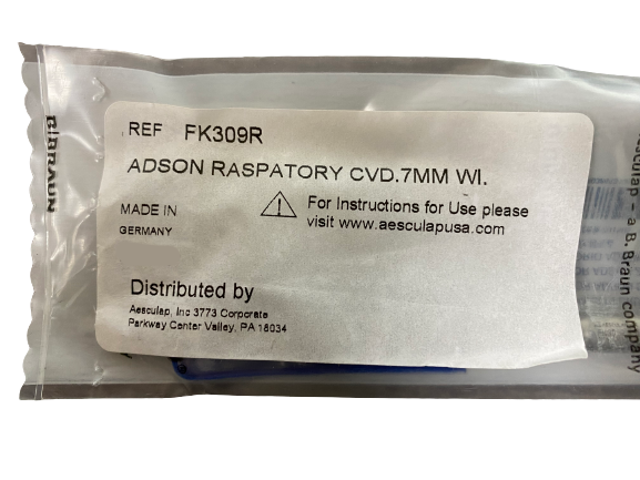 Aesculap Adson Raspatory Cvd. 7mm FK309R | eBay