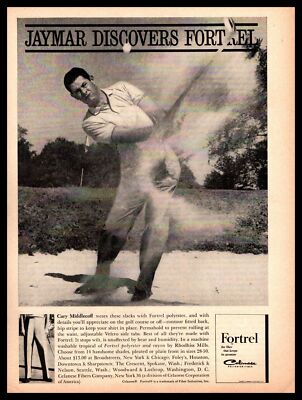 1962 Cary Middlecoff Pro Golfer Wears Fortrel Fabric Jaymar Golf Slacks ...