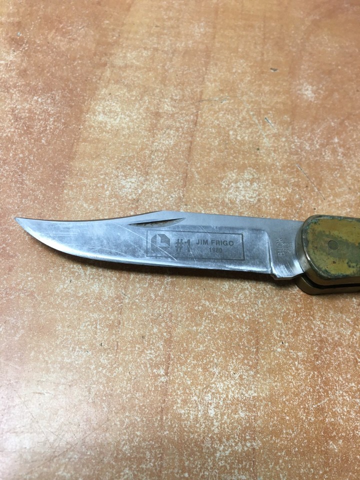 Vintage 1980 Buck 110 3 Dot Lockback Folding Hunter Knife | eBay