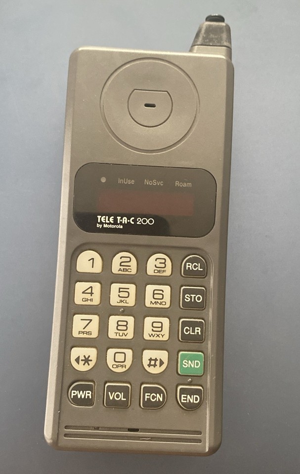 Vintage TELE TAC 200 Motorola Cell Phone UNTESTED As Is | eBay