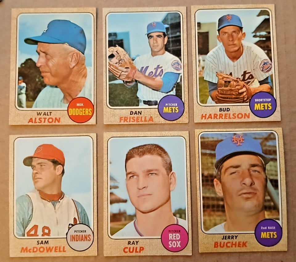 1968 Topps Baseball, 21 Card Lot, All Cards EX - NM-Mint | eBay